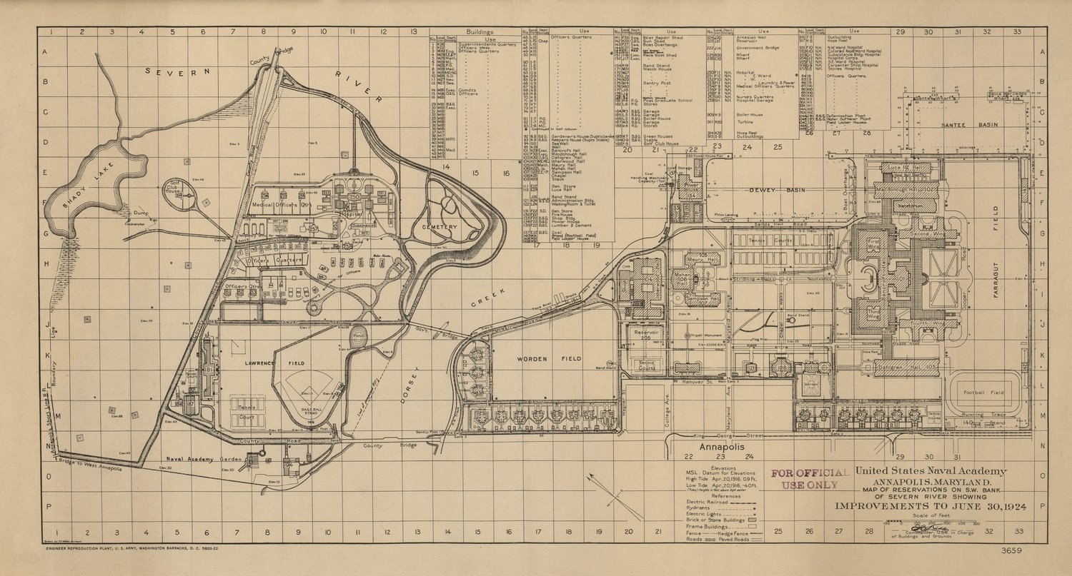 The Naval Academy Yard Over the Years
