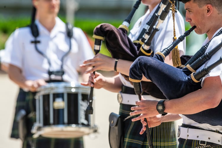 The USNA Pipes and Drums